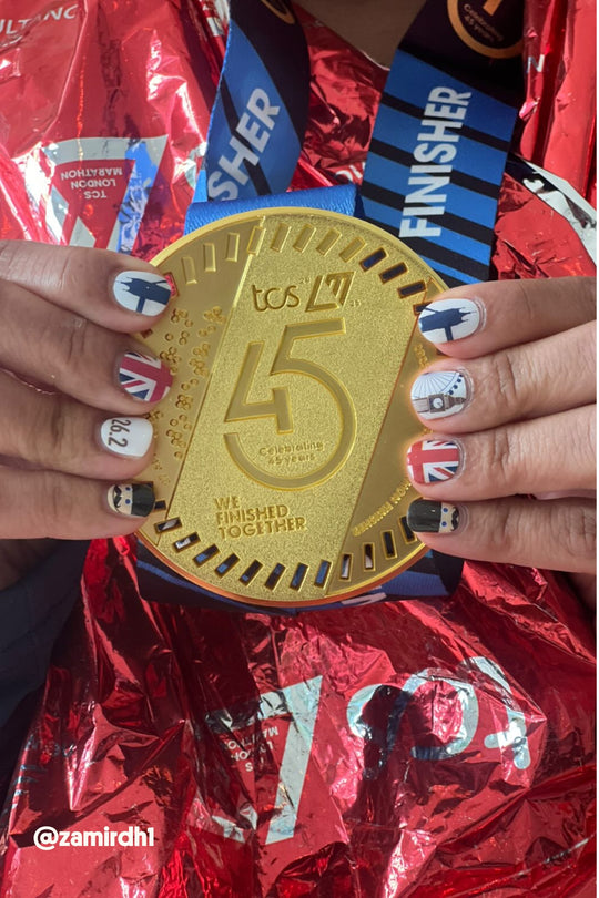 Marathon Nails | Race Day Nail Wraps for Runners | Sarah Marie Running ...